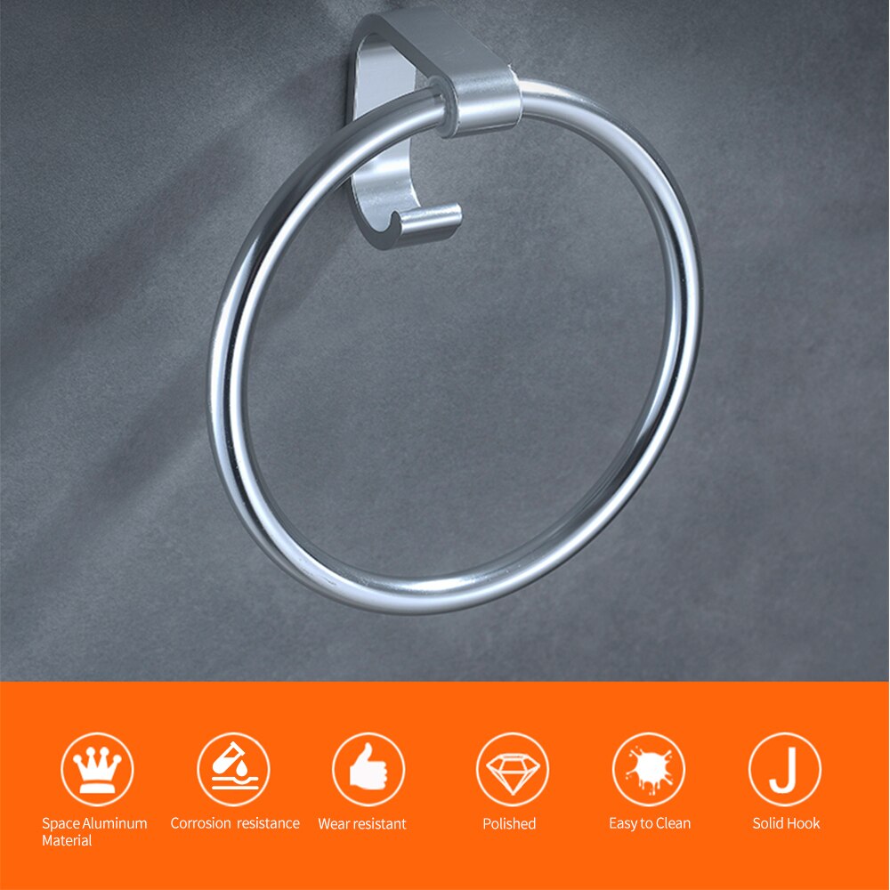Bad Wandmontage Handdoek Ring Ronde Handdoek Bar H... – Vicedeal