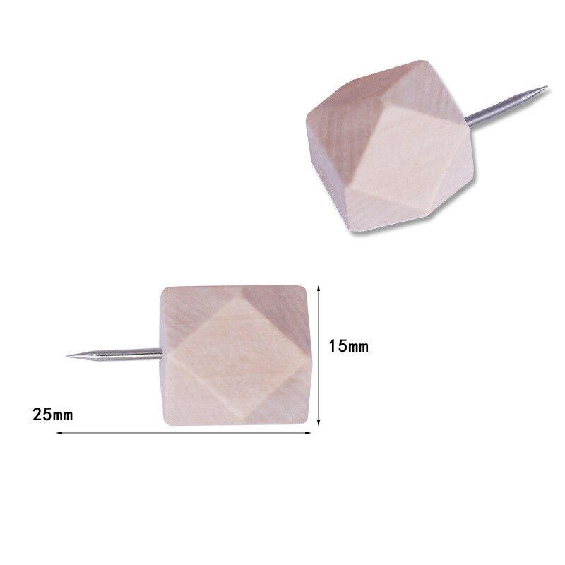 15PCS Wooden Thumbtack Board Pins Drawing Photo Wa... – Grandado