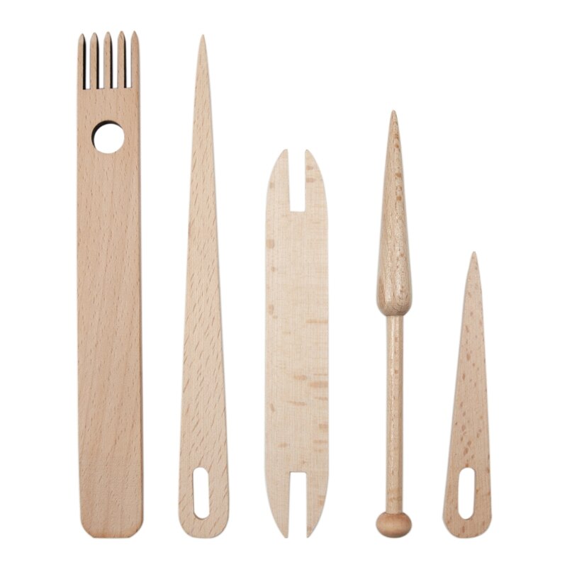 5pcs/Set Wooden Weaving Sticks Tools Kit for DIY K... – Vicedeal