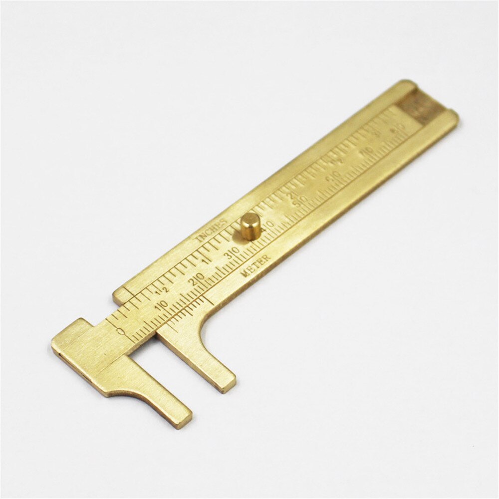 80mm Mini Brass Sliding Ruler Double Scales Metal ... – Grandado