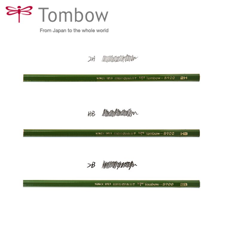 Tombow 8900 Drawing Sketch Pencil 2B B HB Graphite... – Vicedeal