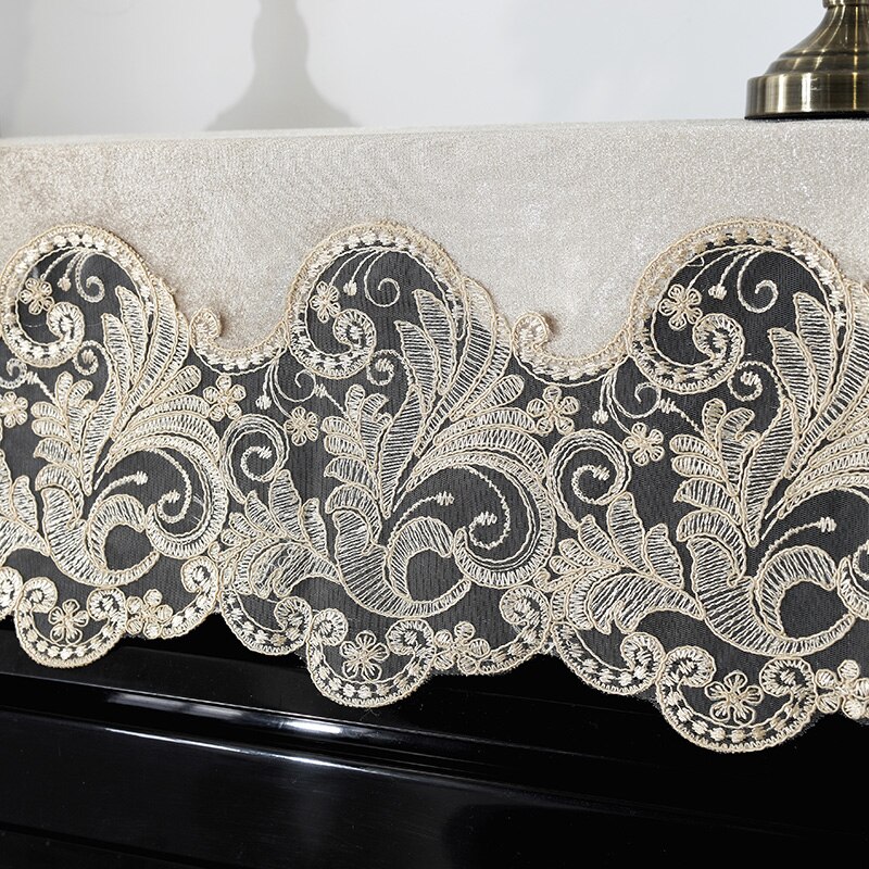 Luxury LACE piano cover half covering piano cloth ... – Vicedeal