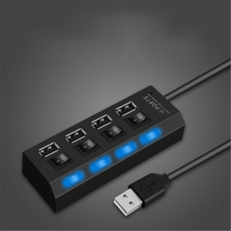 USB Hub 2.0 High Speed 4 Port USB 2.0 Hub Splitter... – Grandado