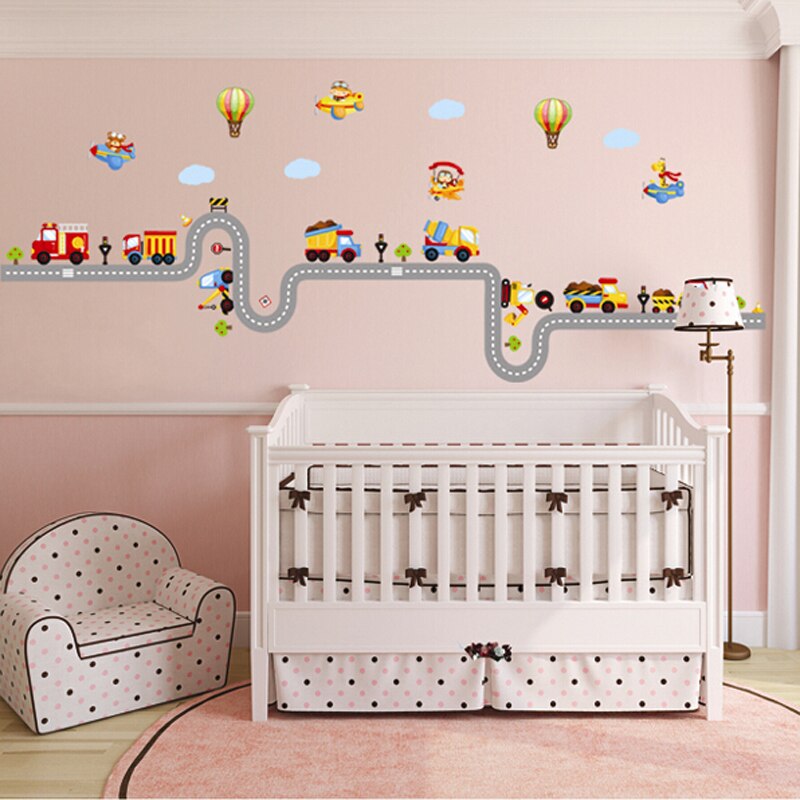 Cartoon train wall stickers for kids rooms adhesiv... – Vicedeal