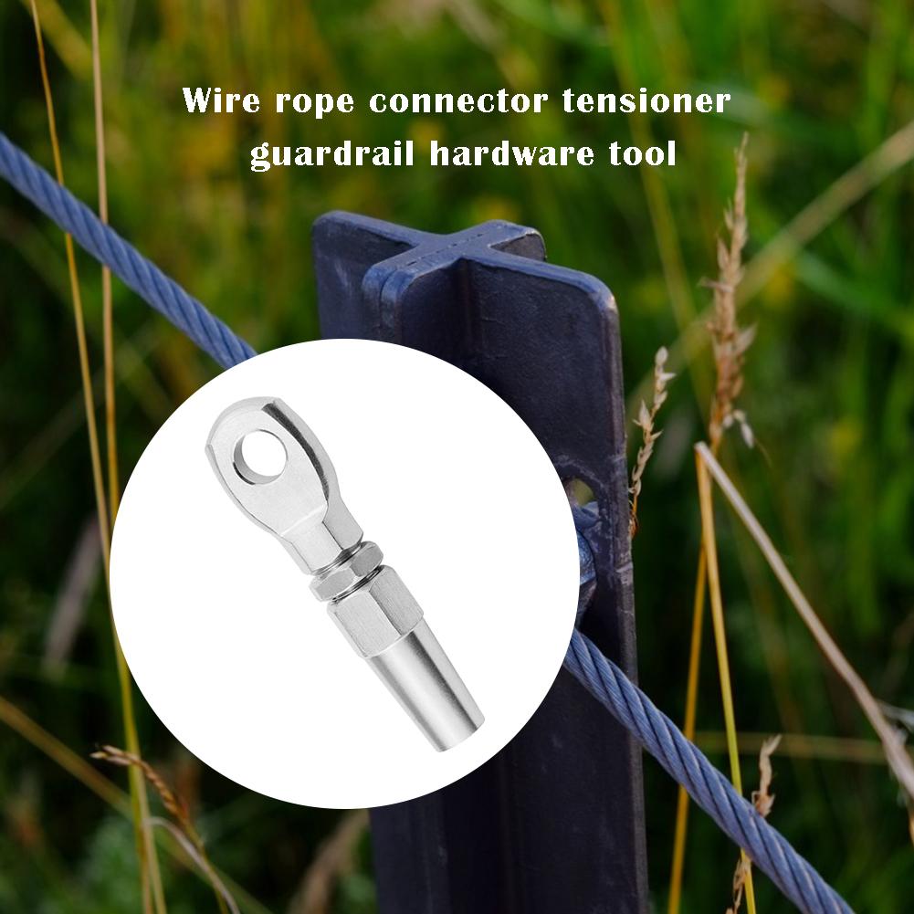 Stainless Steel Wire Rope Connector Guardrail Hard... – Grandado