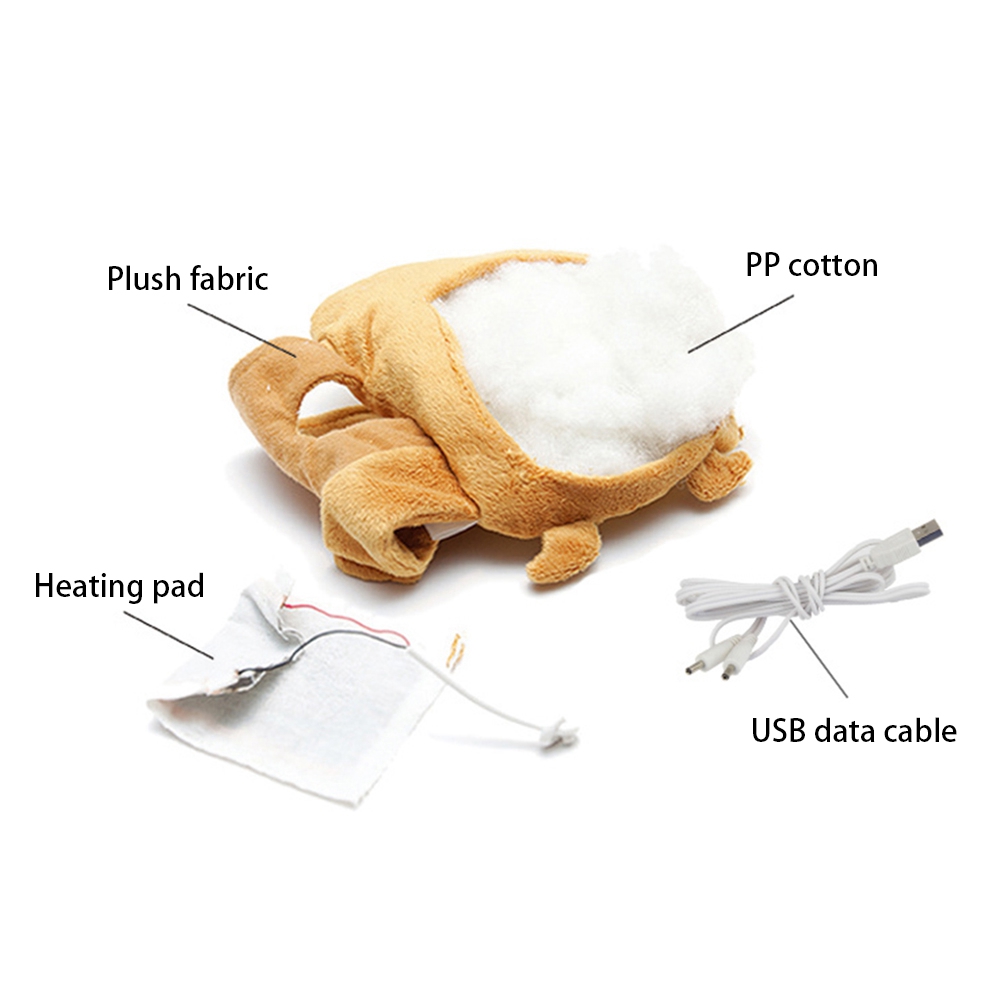 Winter Fingerless Gloves Heating Warm Gloves Cute ... – Grandado