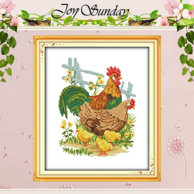 The Chicken Family (2) patterns Counted Cross Stit... – Grandado
