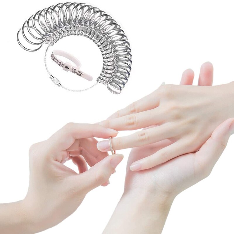 0-13 Ring Sizer Measuring Tool Set Metal Ring Size... – Grandado