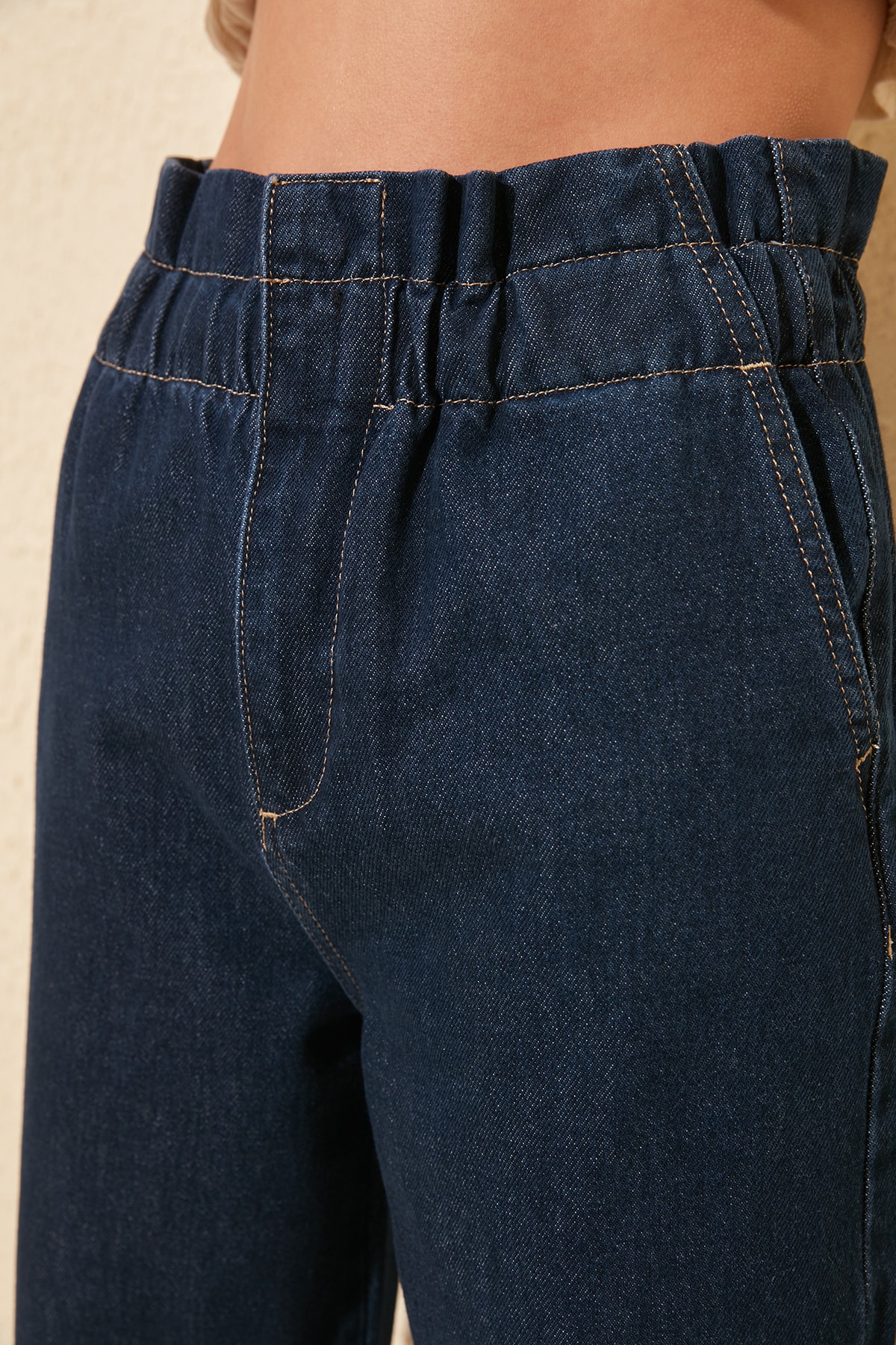 Trendyol Beli Wheel High Bel Straight Jeans TWOSS2... – Vicedeal