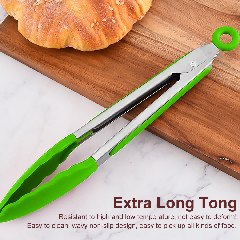 7/9/12 inch Heat-Resistant Food Tong Non Stick Sil... – Vicedeal