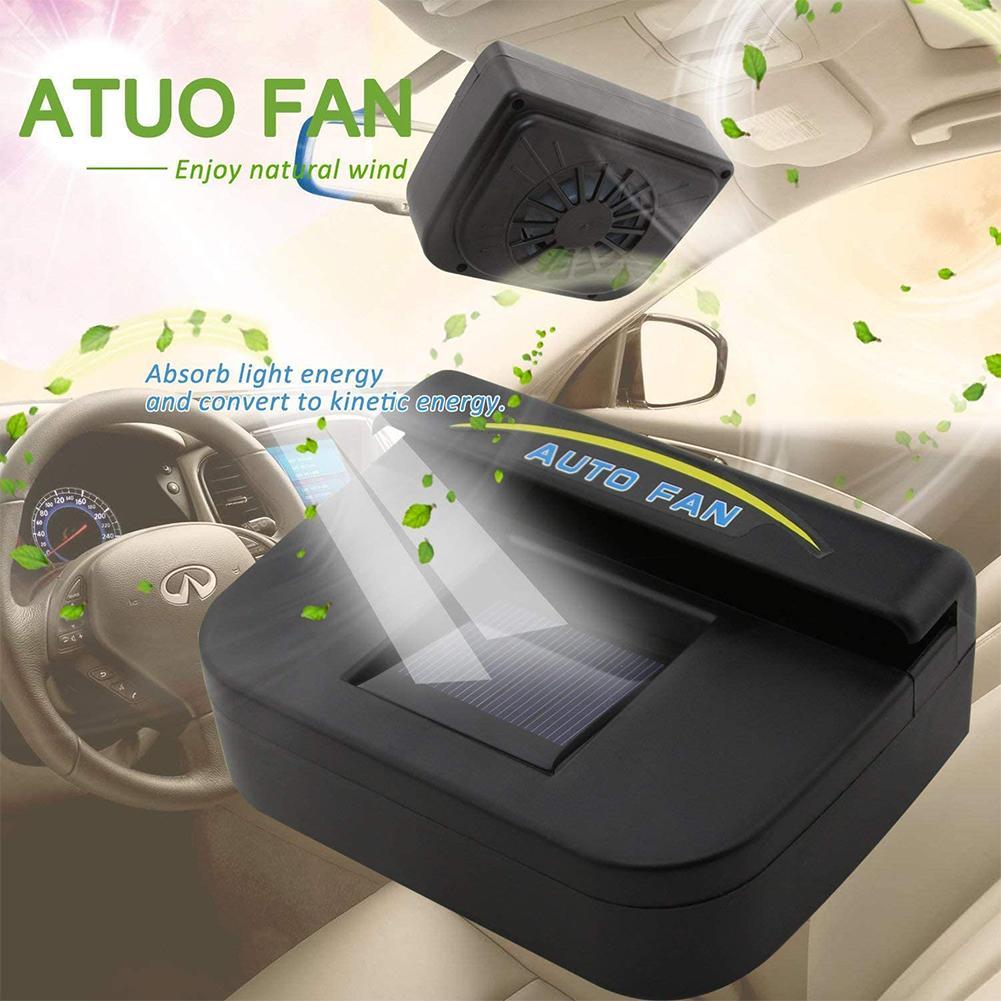 Solar Portable Exhaust Fan Car Fan Car Ventilating... – Grandado