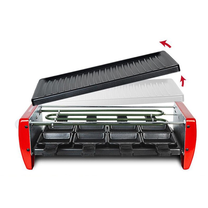 Smokeless Electric Raclette Grill Double Layers No... – Grandado