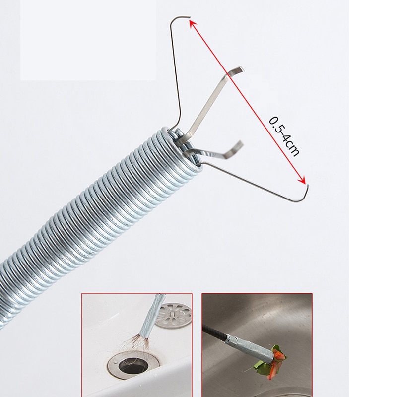 160cm Drain Snake Spring Tube Unblock Tool Bathroo... – Grandado