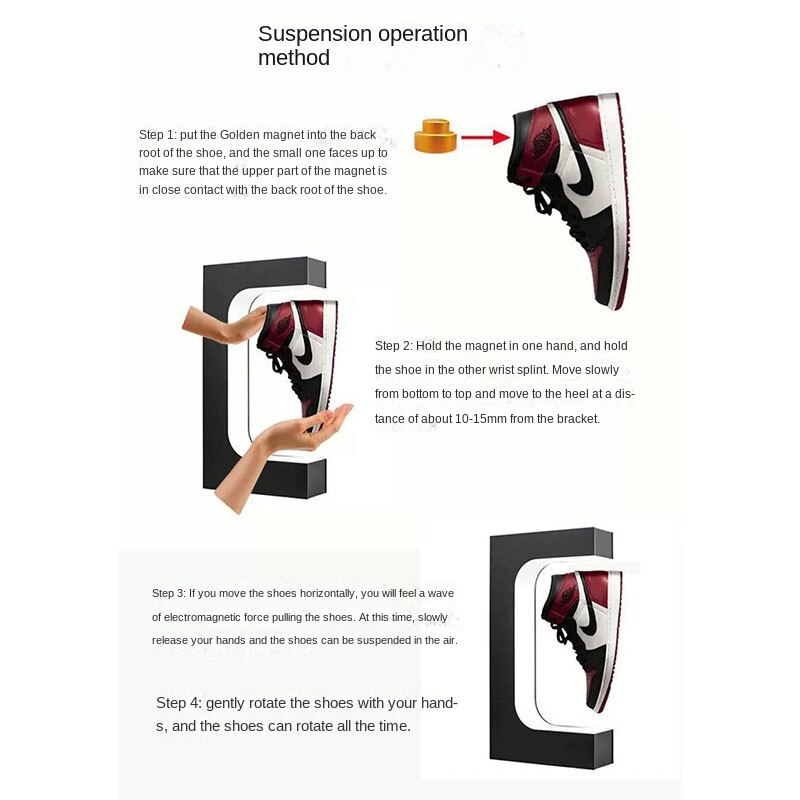 220 Magnetic 360 Rotation Display Stand Levitation... – Grandado