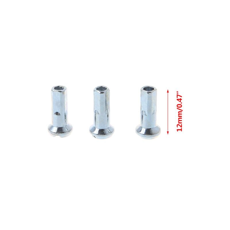 50 Pcs/Set Bicycle Spoke Cap 14G 12mm Steel Metal ... – Grandado