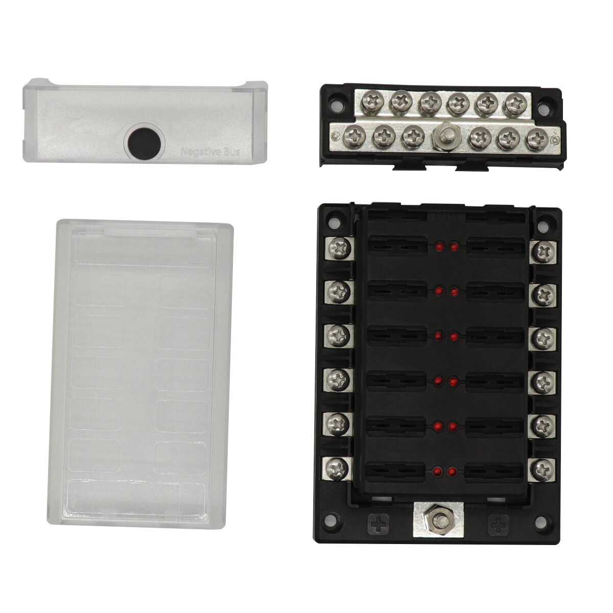 12-Way Fuse Box Set into 12-out with Indicator Lig... – Vicedeal