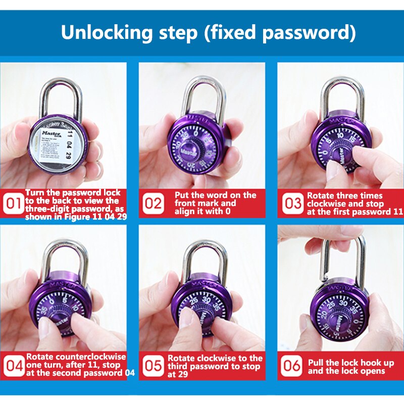 Master Lock Security Metal Lock Cabinet Luggage Pa... – Vicedeal