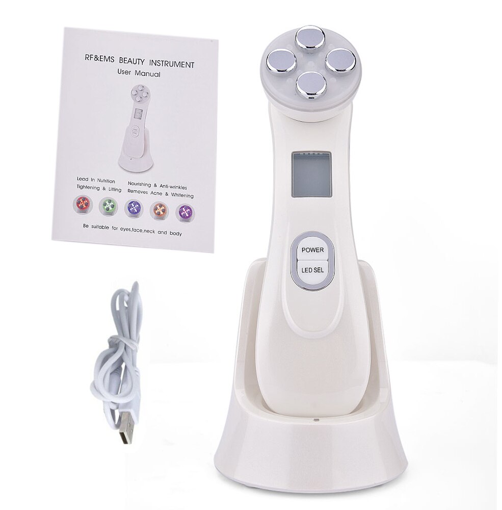 5 in 1 LED Rf Lifting Machine Photon Face Skin Rej... – Grandado