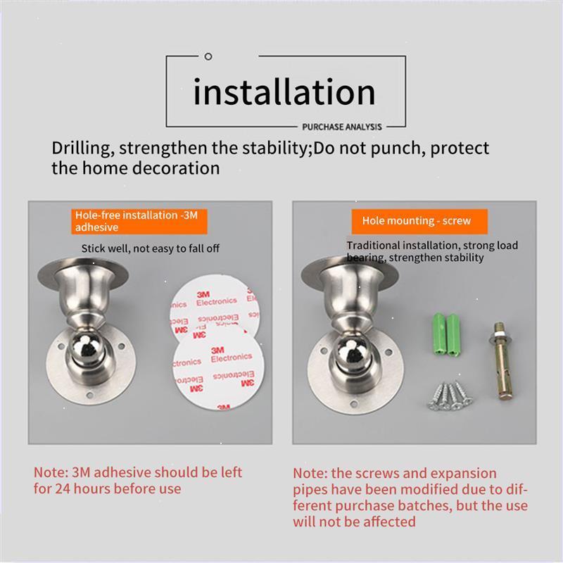 Stainless Steel Magnetic Door Stopper Sticker Hidd... – Grandado