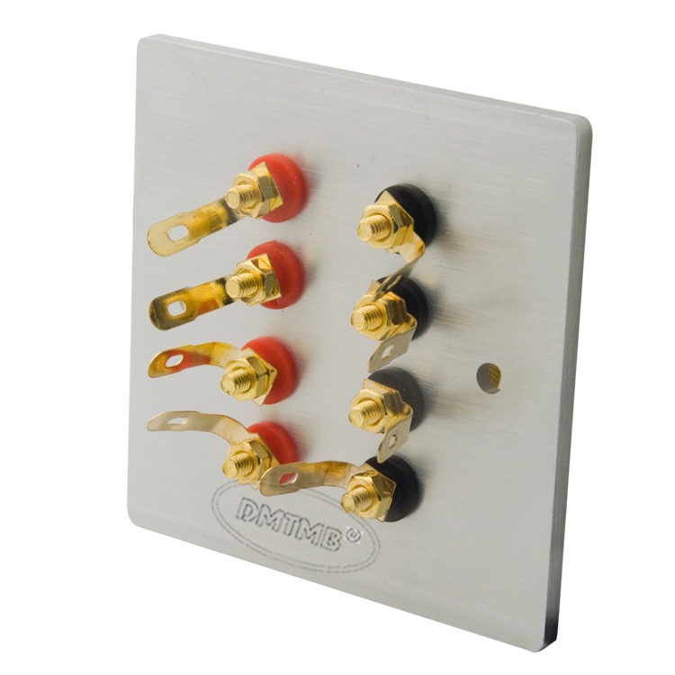 1 Gang 86 Style Aluminum 4.0 Speaker Banana Port S... – Vicedeal