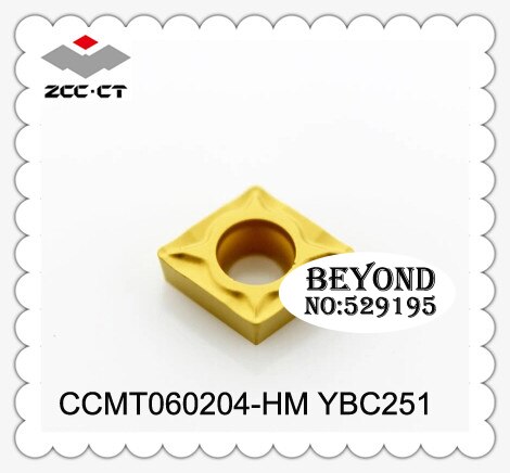 ZCC Original Insert CCMT060204-HM YBC251 CCMT 0602... – Grandado