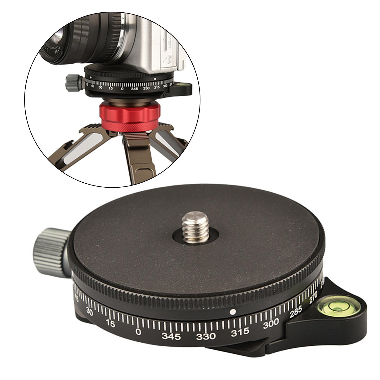 Camera Panoramic Panning Base with Plate Aluminum ... – Grandado