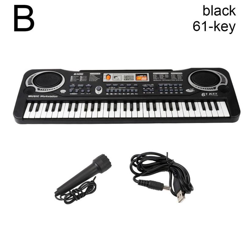 61 Keys Electronic Organ USB Digital Keyboard Pian... – Vicedeal