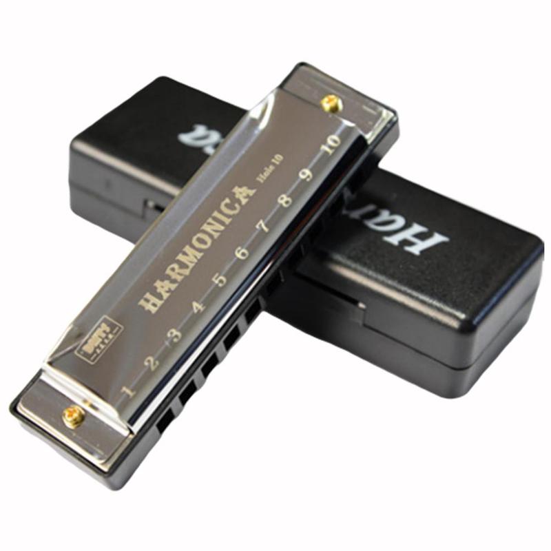 10 Hole Harmonica Metal Harmonica Woodwind Instrum... – Grandado
