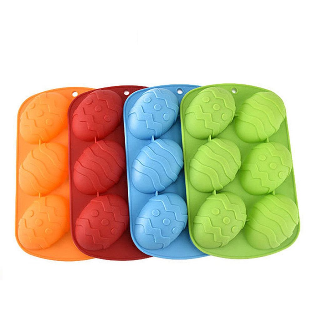 6 Cavity Easter Egg Shaped Bakeware Mould Dessert ... – Grandado
