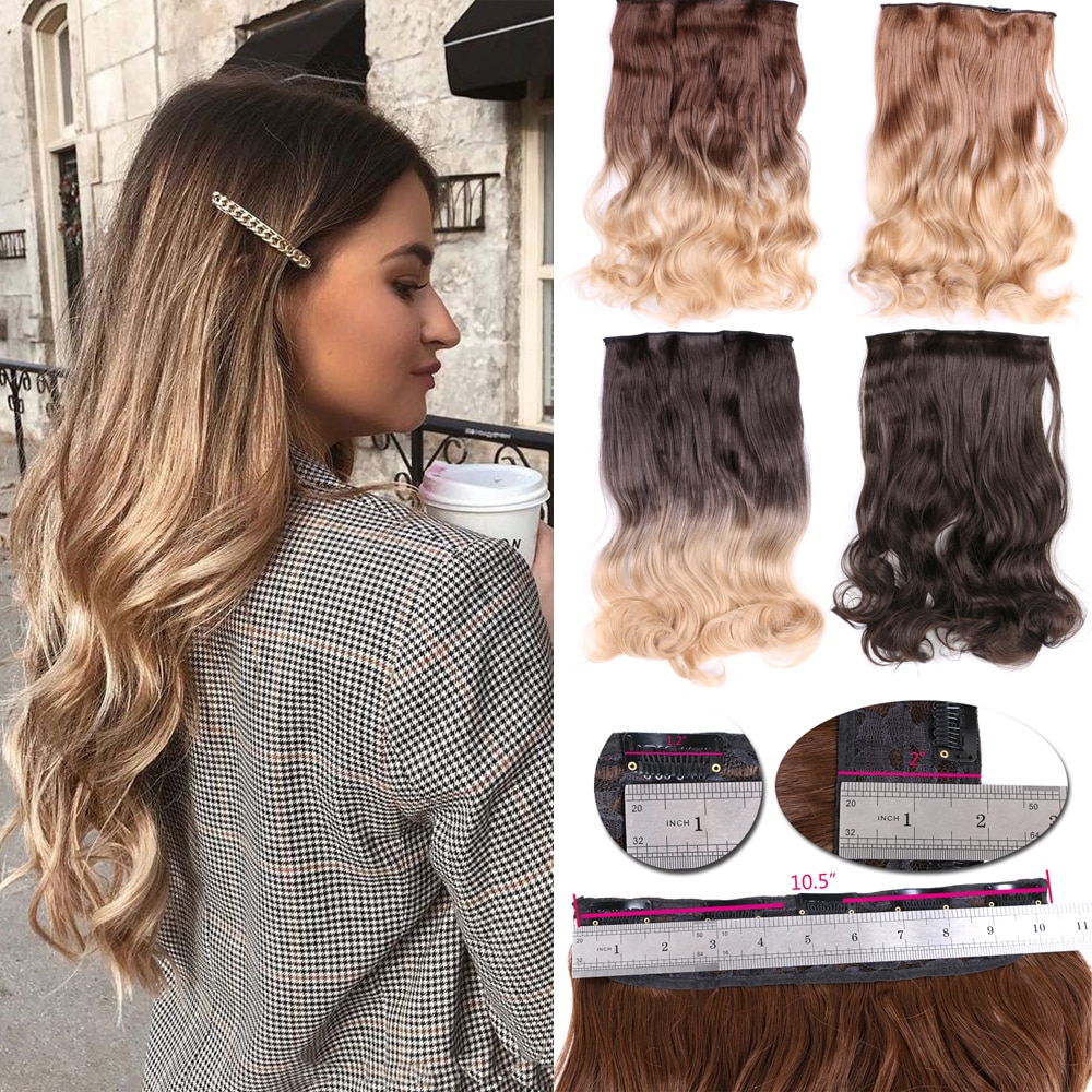 YunRong 18'' 5 Clips In Hair Extensions Sy... – Grandado