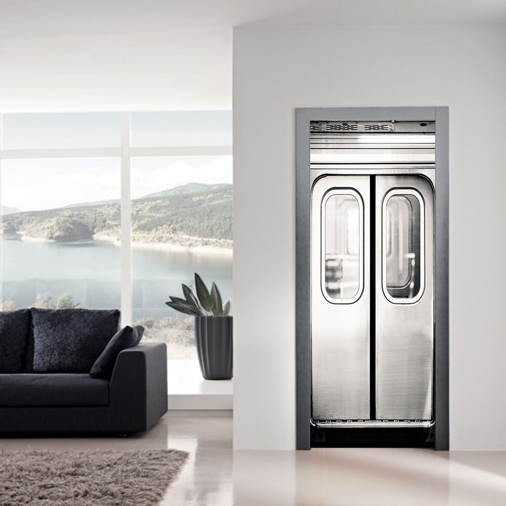 3D Imitation Subway Gate Door Stickers For Living ... – Vicedeal