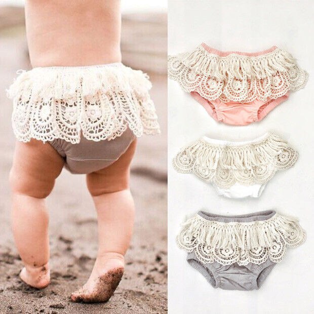 Baby Girl Toddler Ruffle Frilly Shorts Nappy Cover... – Vicedeal