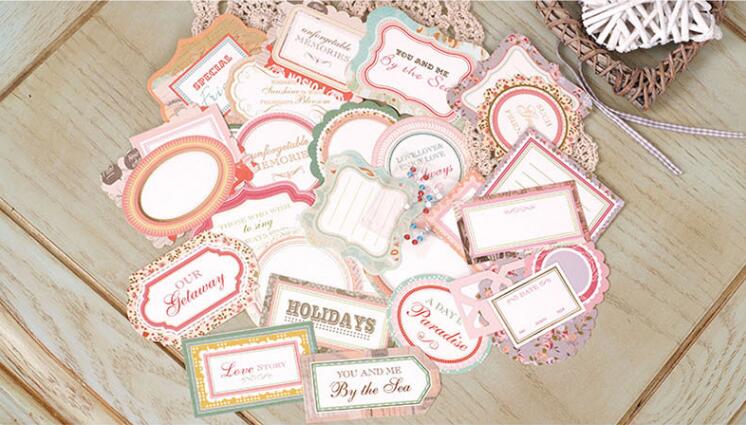 25pcs titles & quotes Cardstock Die Cut Sticke... – Grandado