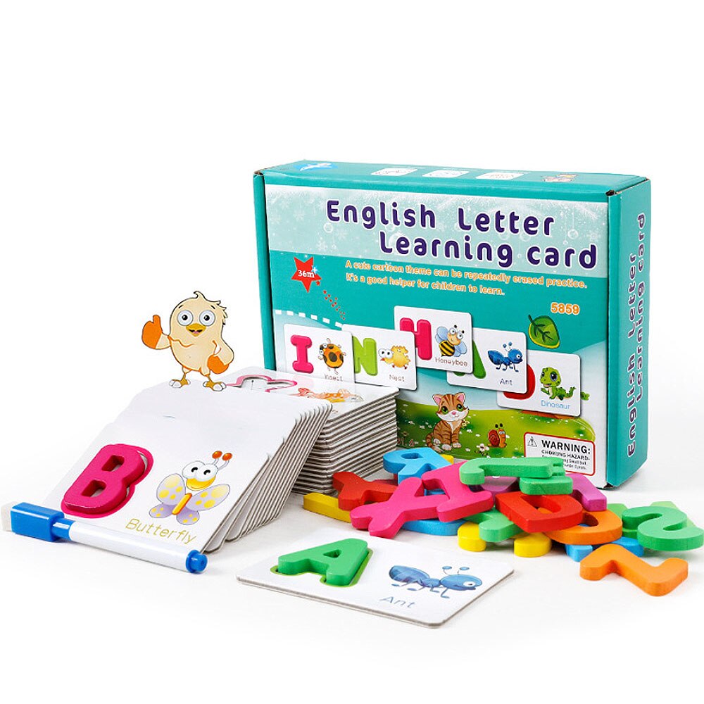 Children Alphabet Puzzle Game Card English Alphabe... – Grandado