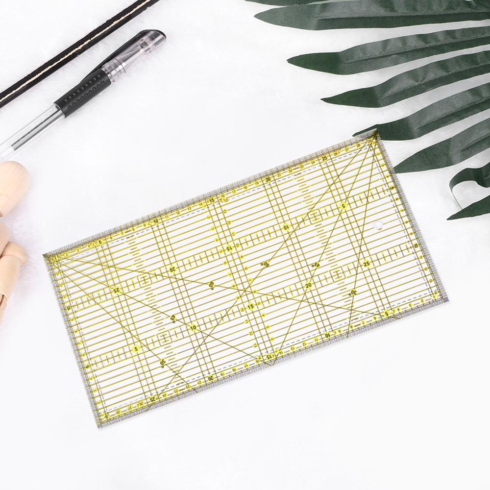 Acrylic Patchwork Ruler Double Color Feet Tailor Y... – Grandado