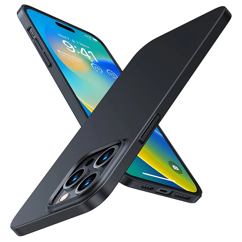 Ultratyndt mat bagcover med hårdt cover til iphone... – Vicedeal