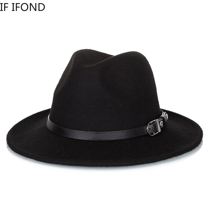 100% australische Wolle Filz Fedora Hütte für Frau... – Grandado