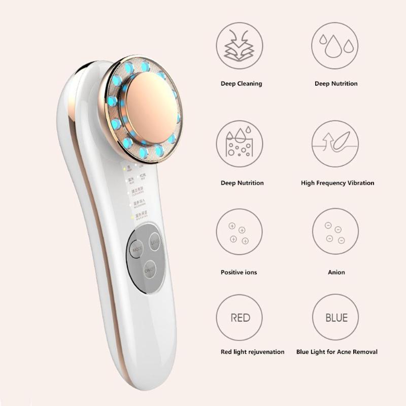 8 in 1 EMS Radio Frequency LED Photon Face Skin Re... – Grandado