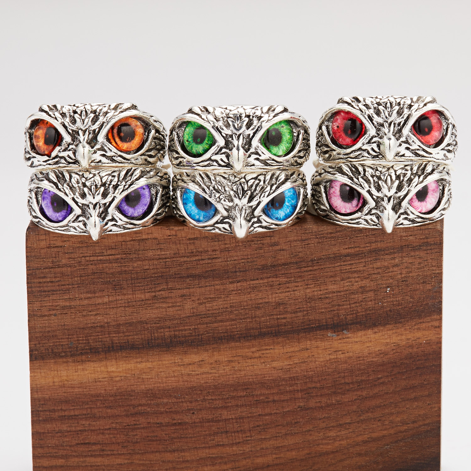 Vivid Leuke Kat Ogen Uil Ring Resizable Mannen Vro... – Vicedeal