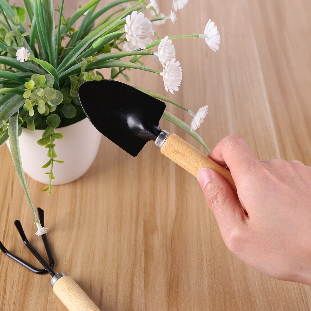 3PCS/Set Mini Garden Shovels Claw Tool With Wooden... – Grandado