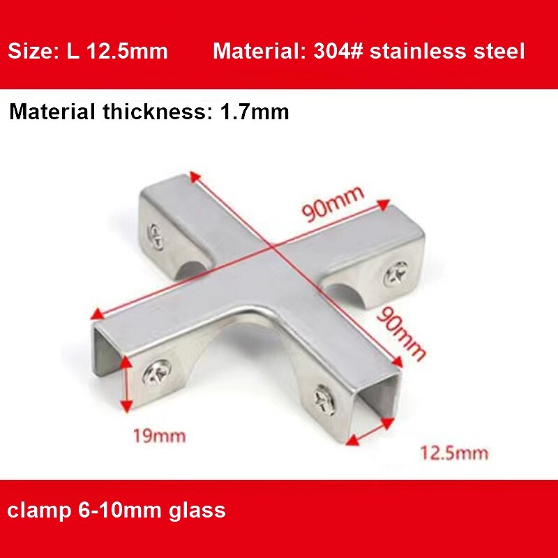 7.5mm 10.5mm 12.5mm 14.5mm cross shape glass clamp... – Grandado