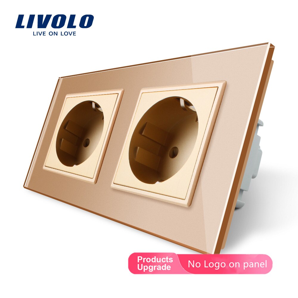 Livolo EU Standard Wall Power Socket, White Crysta... – Grandado