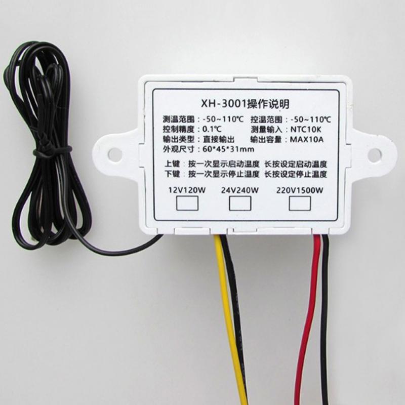 XH-W3001 10A Digital Temperature Controller 12V, 2... – Grandado