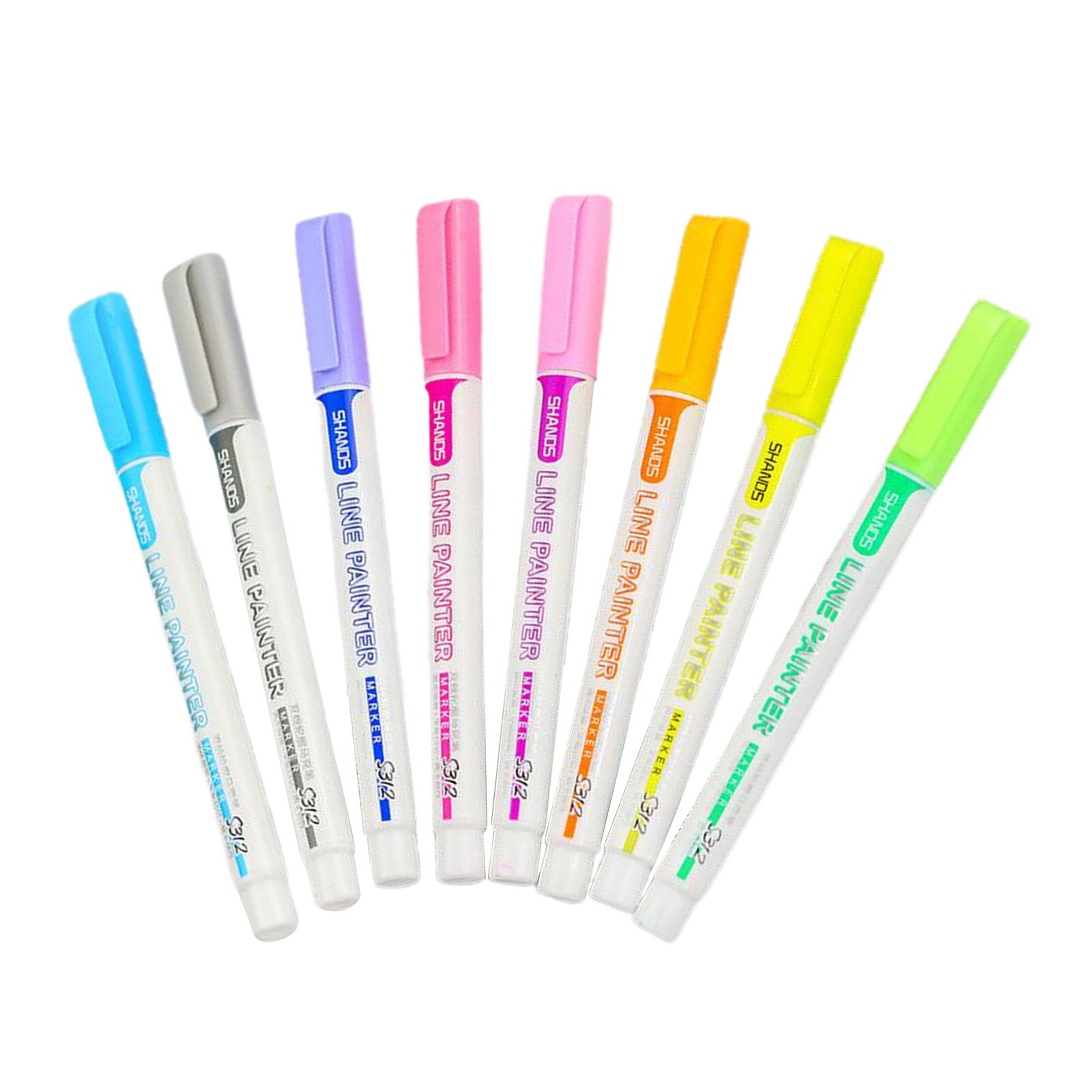 8Pcs Drawing Double Line Outline Pen Markers Metal... – Grandado