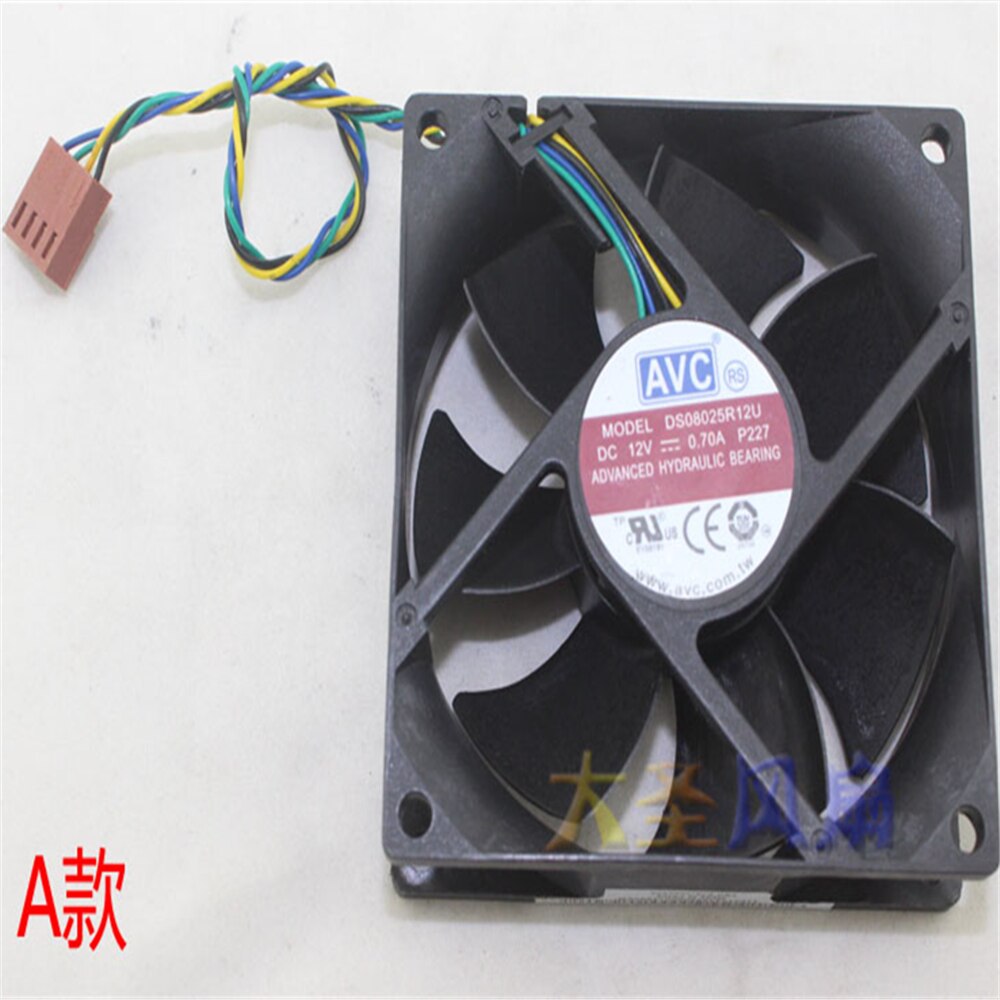 AVC 8CM I3/I5 4-pin silent CPU fan DS08025R12U – Grandado
