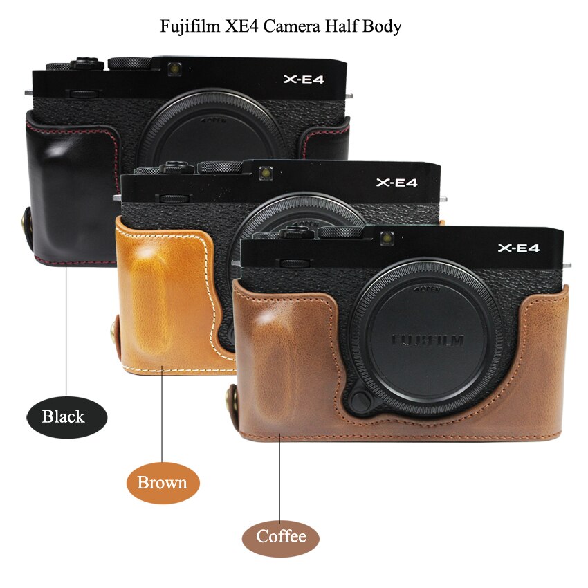 PU Leather Case Camera Bag for Fujifilm XE4 Fuji X... – Vicedeal