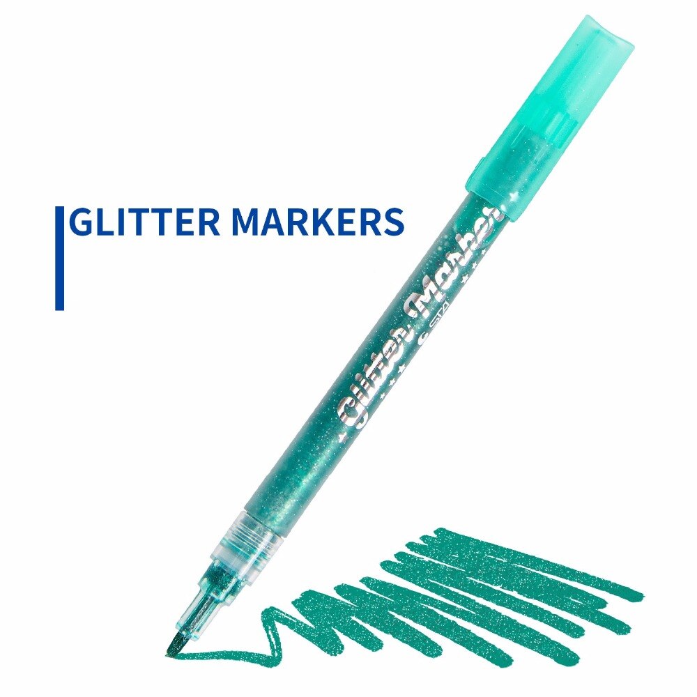 12 color Glitter marker pen 1mm microporous writin... – Grandado
