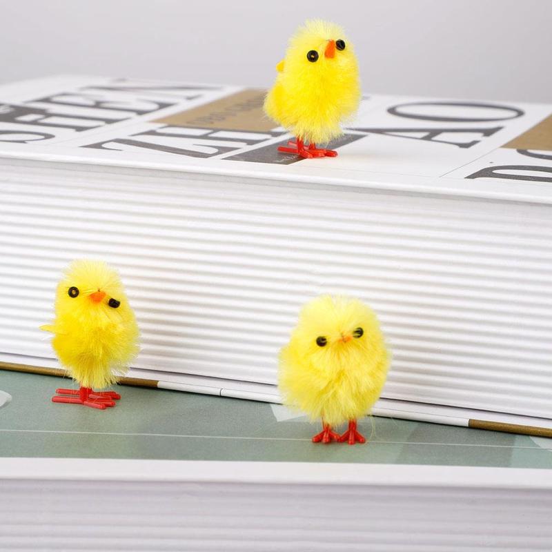 60Pcs Mini Easter Chicks Yellow Easter Decoration ... – Grandado