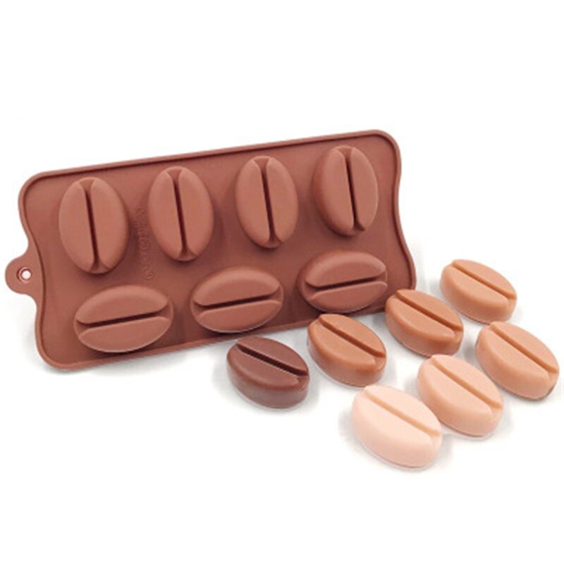 Silikon Molde Kaffee Bean Form Form 100% Neue Kind... – Vicedeal