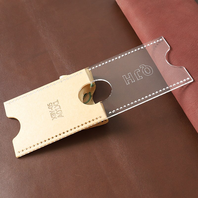 1Set DIY Acrylic Template Bus Card Package Leather... – Grandado
